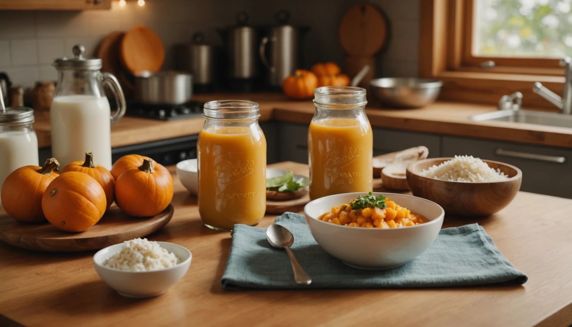 Recettes butternut coco : délices sains pour bébé