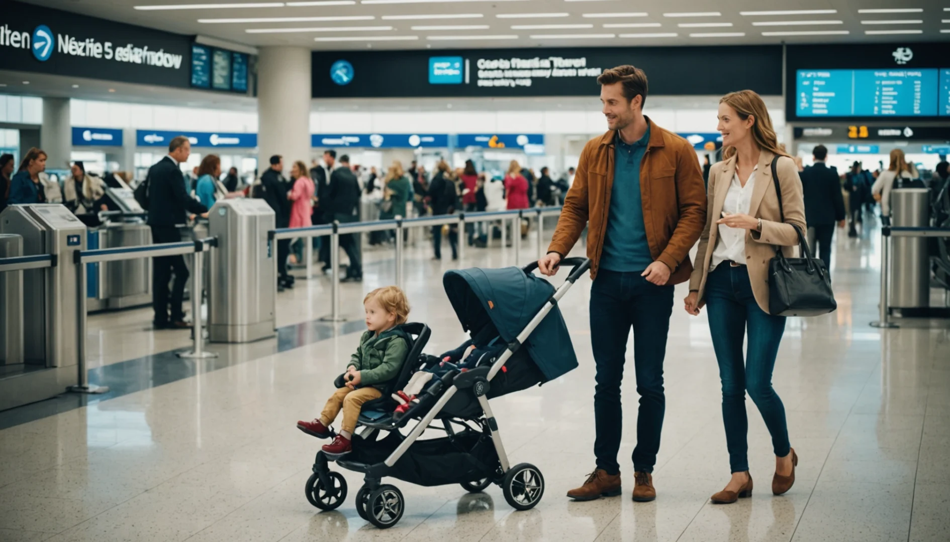 Voyager en avion avec une poussette : astuces pour un embarquement ...