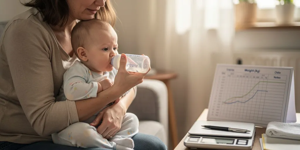Tableau quantité lait bébé poids, ajuster la dose de chaque biberon